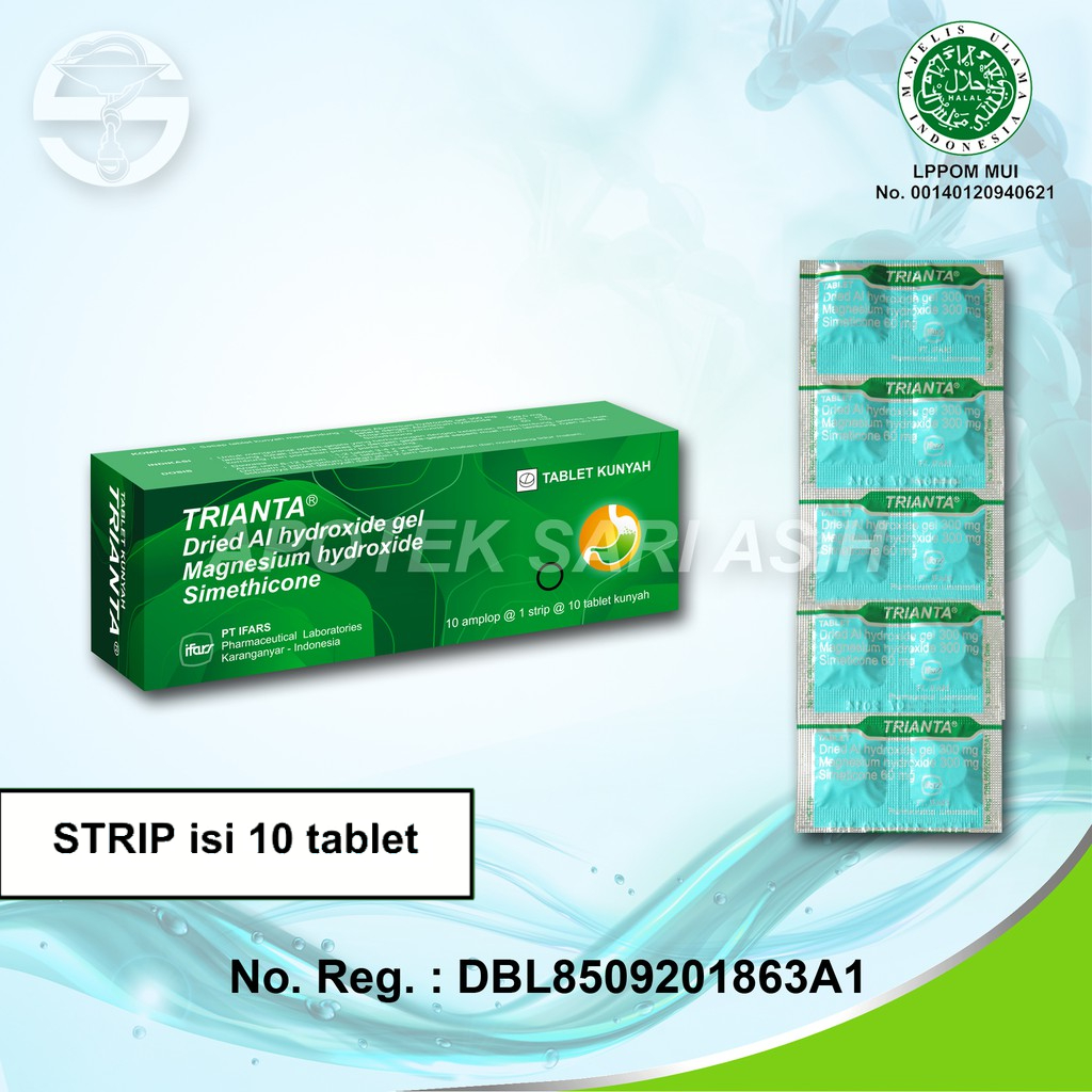 Jual TRIANTA | Strip isi 10 tablet | Obat Maag dan Pencernaan | Shopee ...