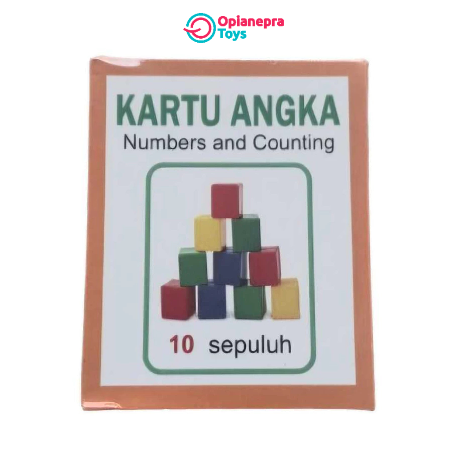 Jual Mainan Edukatif Flash Card Kartu Pintar Angka Glossy - 25 Lembar ...