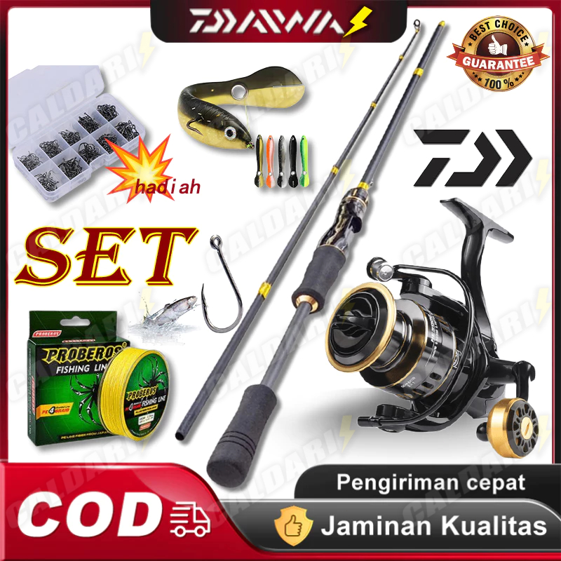 Jual Reel Pancing Set Pancing DAIWA Set Joran Pancing Set HE1000 - 7000 15 Kg/Murah Kuat Power ...