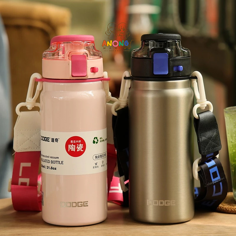 Jual DODGE Vacuum Insulated Tumbler 620ml Stainless Ceramic Coated w/ Strap | Shopee Indonesia
