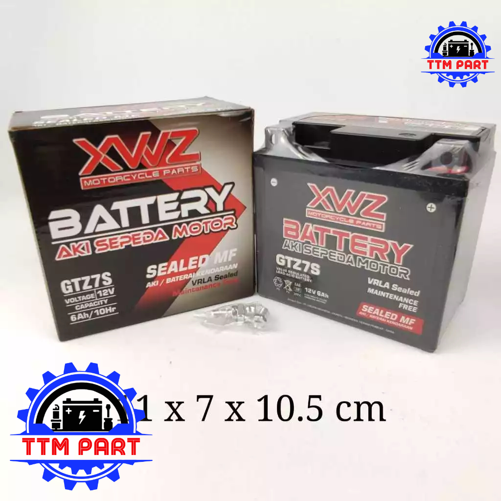 Jual ACCU SATRIA FU GTZ7S GTZ 7S MF- MAINTENANCE FREE XWZ ACU AKI ...