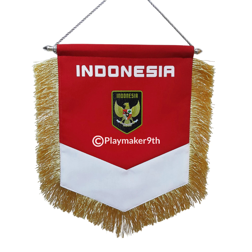 Jual Bendera Vandel Fantasy Timnas Indonesia Bendera Pennant Merah ...