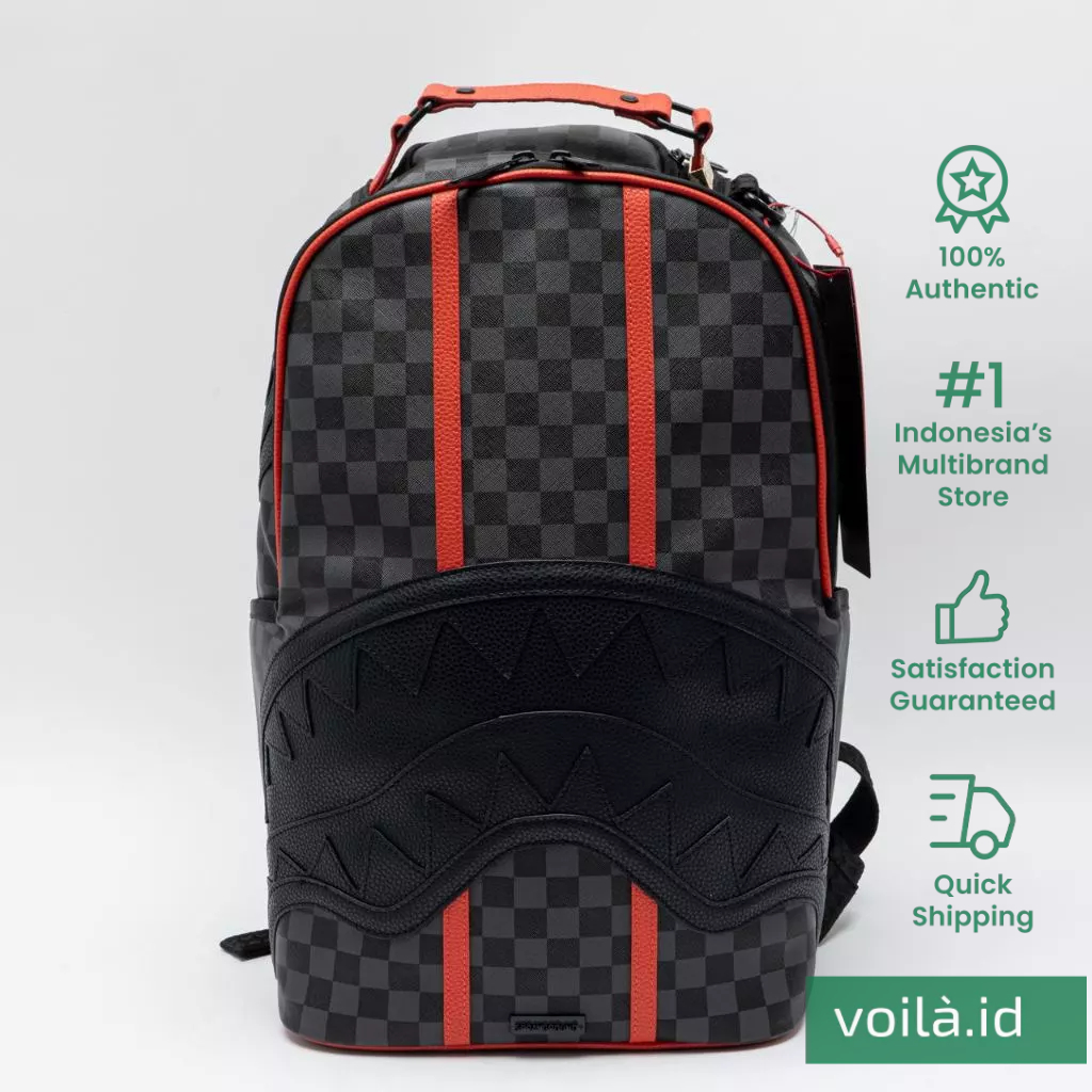 Jual Monaco Shark Club Backpack Black Grey | Shopee Indonesia