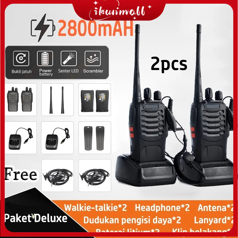 Jual 【Ready】Walkie Talkie POFUNG 888S Waterproof Portable Walky Talky Jarak Jauh 10km(Max) 2 Way ...