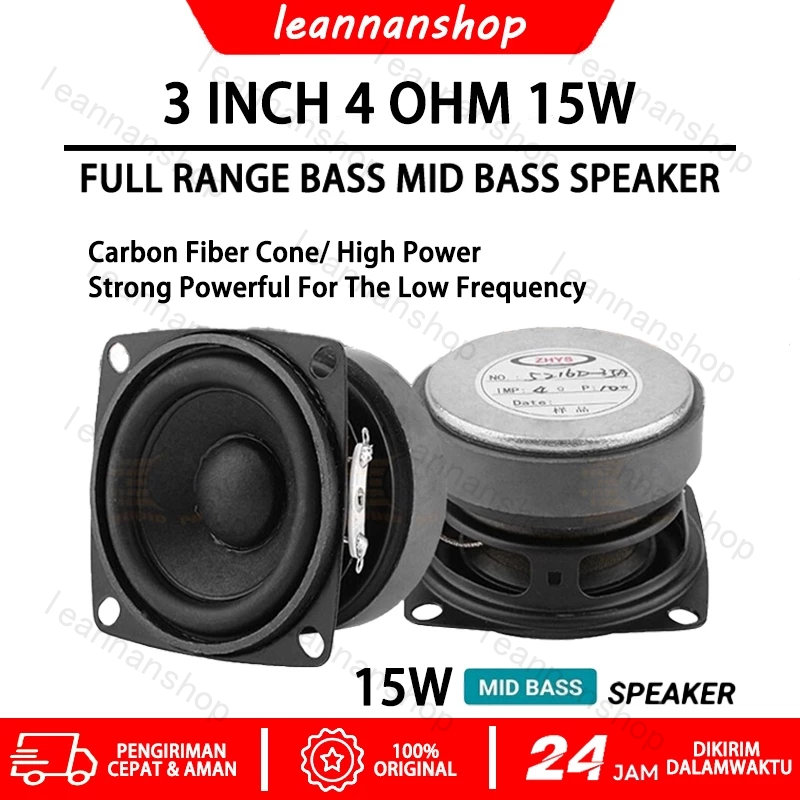 Jual Mini Subwoofer Speaker 3 Inch 15W High Power HIFI Low Bass 3 in ...