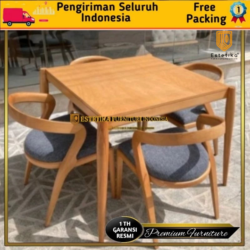 Jual ESTETIKA FURNITURE INDONESIA Meja Makan Ropan Minimalis Jati 4 ...
