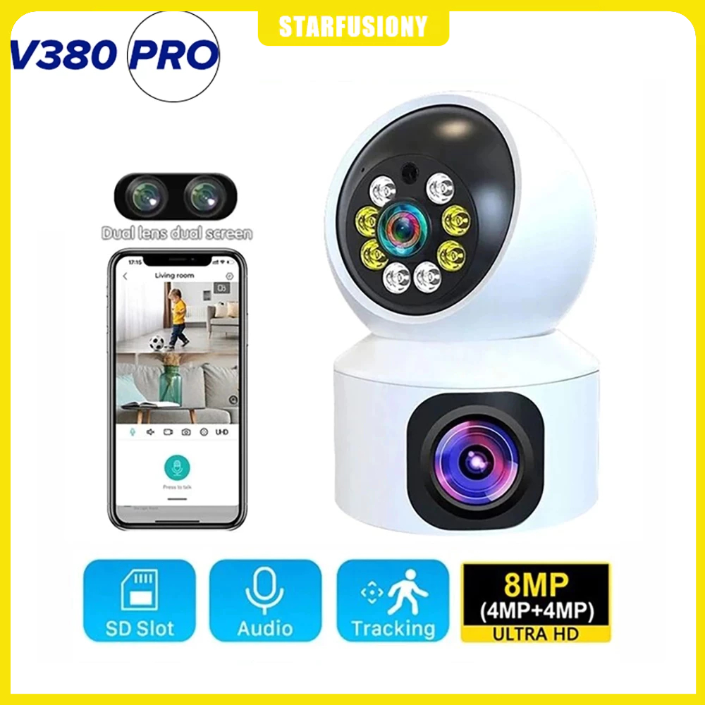 Jual Original Smart IP Camera SIMCARD 2 Display 8MP D308-Simcard Smart ...