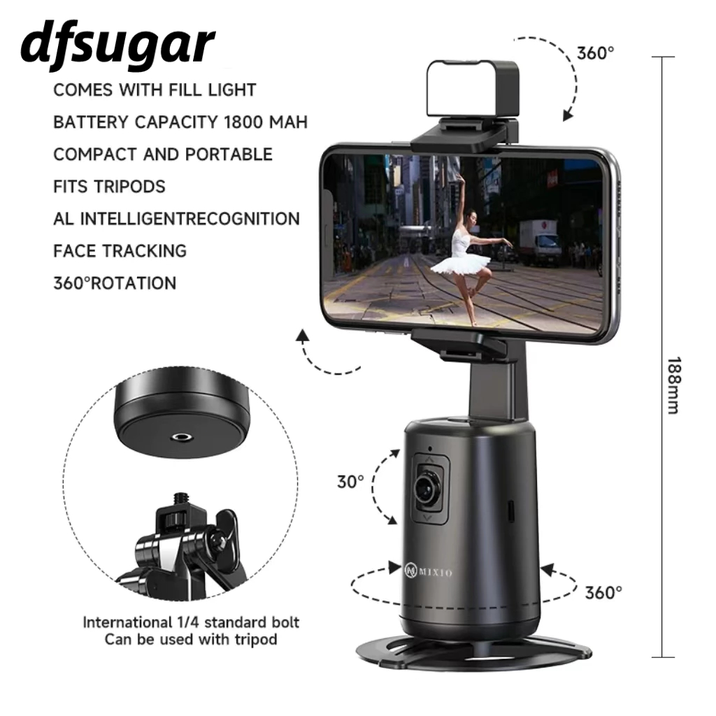 Jual A200 Auto Face Tracking Gimbal Handphone Stabilizer 360° With ...