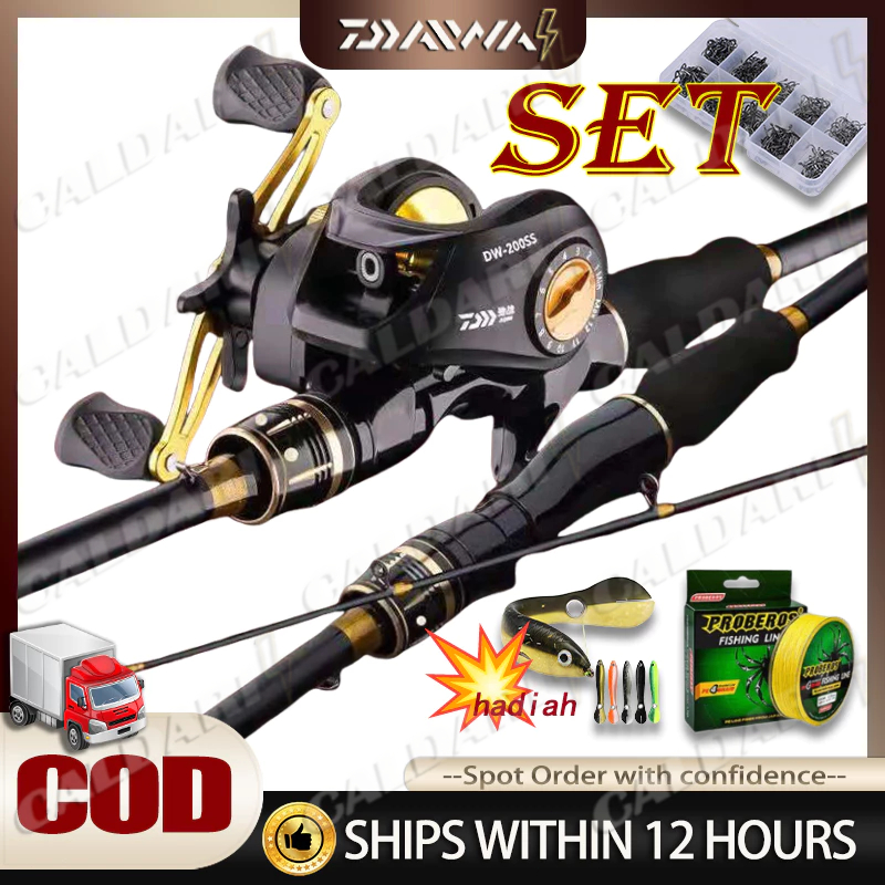 Jual DAIWA pancing casting 1 set Lengkap Murah Pancing 1 Set Lengkap Kuat COD Set Alat Pancing ...