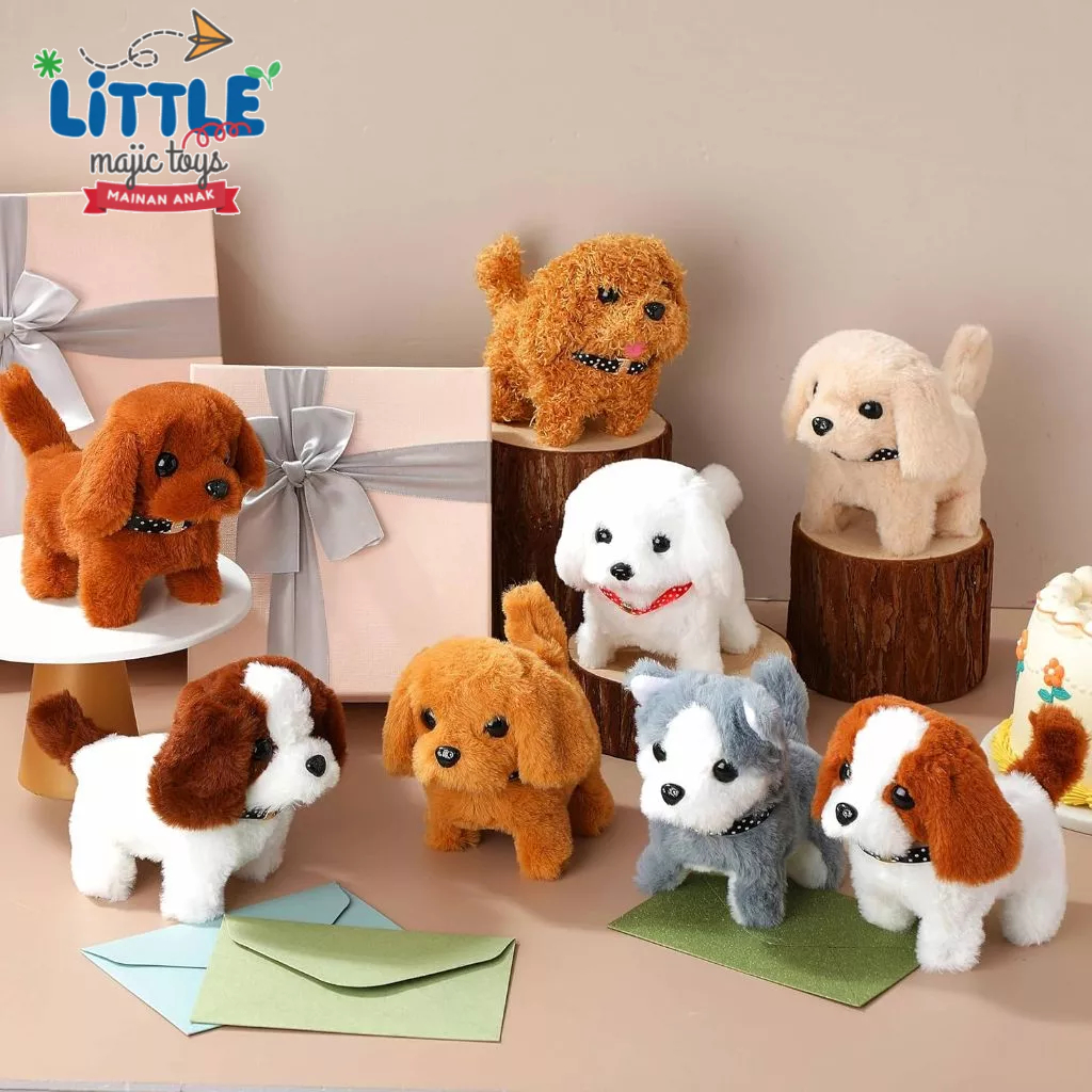 Jual Mainan Anak Anjing Listrik Kartun Anak-anak dengan Anak Anjing ...