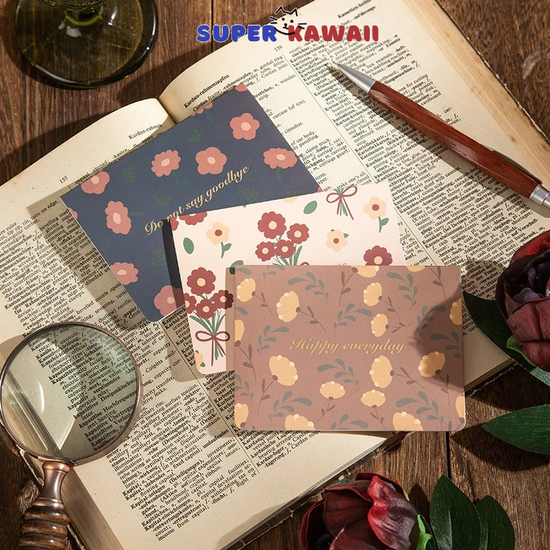 Jual SK 390 - Kartu ucapan korea corak motif bunga lipat / greeting ...