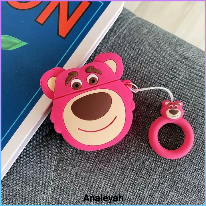 Jual Lotso case airpods/Cute lotso bear case Untuk airpods 1 2 3 Pro 2 ...