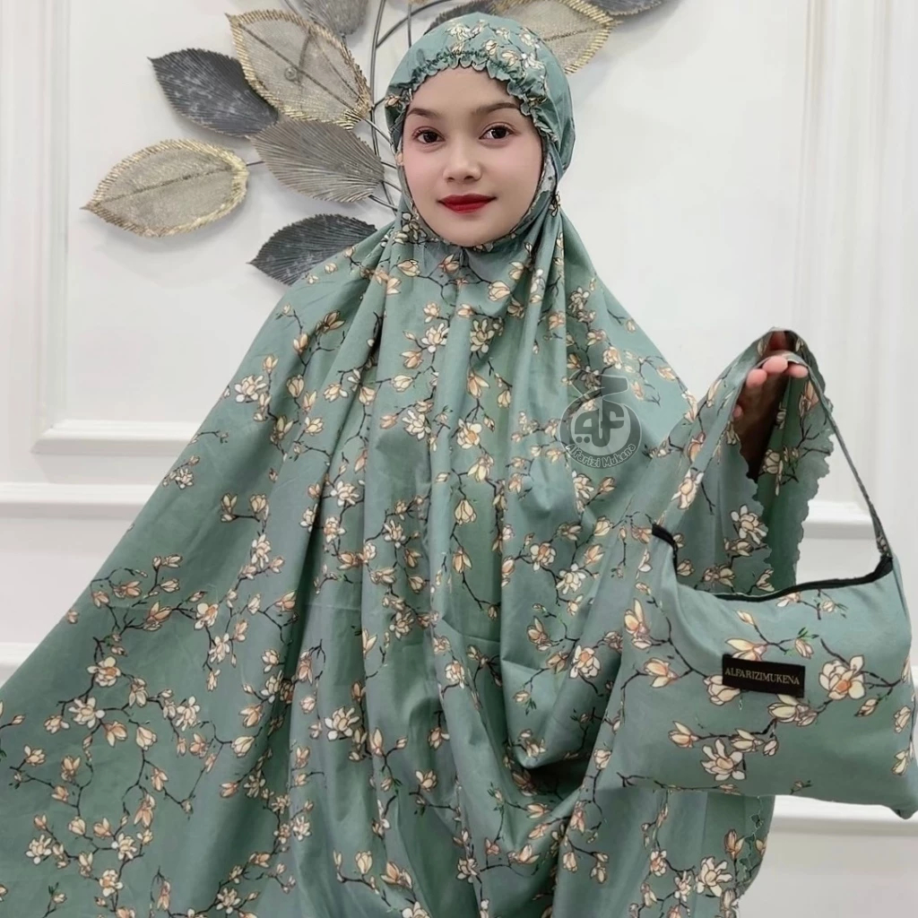 Jual Alfarizi Mukena Dewasa Traveling Motif Terbaru Syakilla Dahi Kerut ...