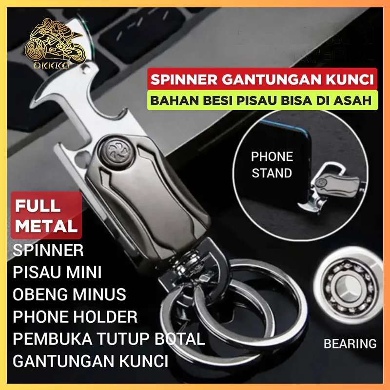 Jual Gantungan Kunci Spinner Keychain Obeng Mini Pisau Pembuka Botol ...