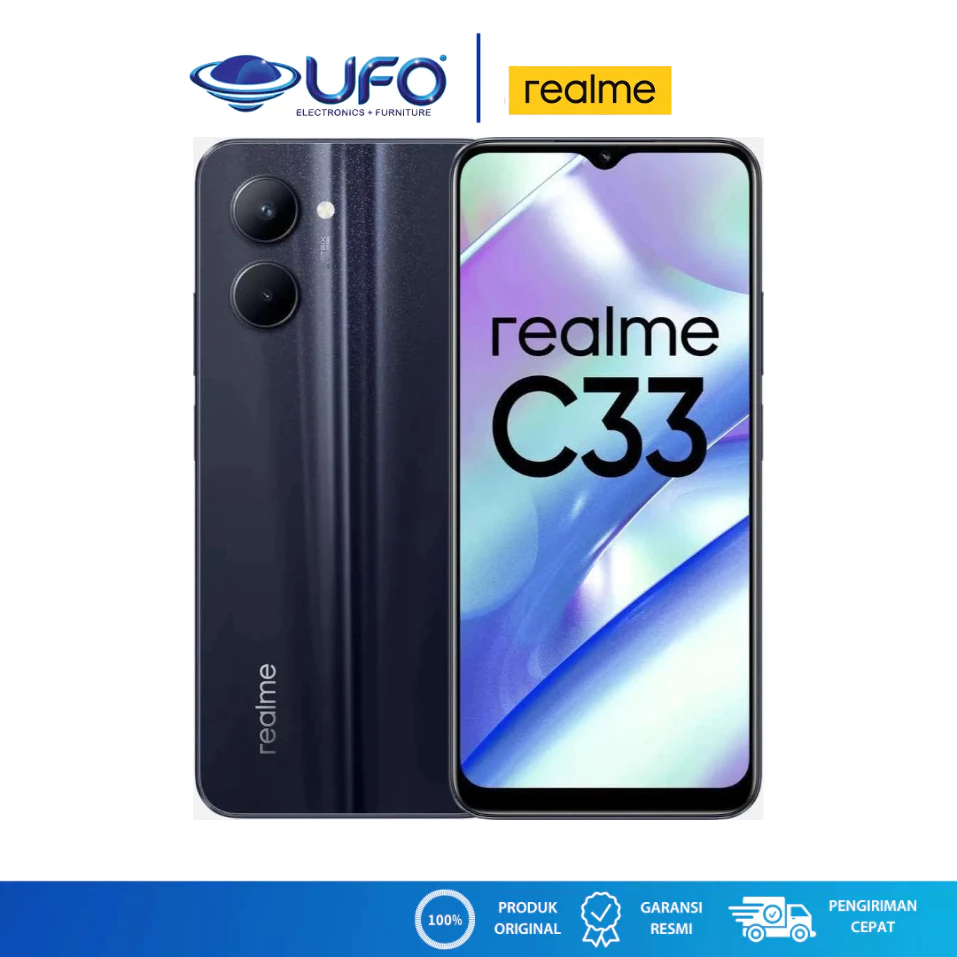 Jual REALME Handphone C33 RAM 3/32GB Laut Malam | Shopee Indonesia
