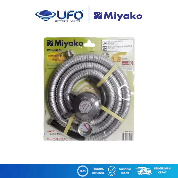 Jual Miyako Regulator RMS206M | RMS-206M Selang Gas Regulator | Shopee ...