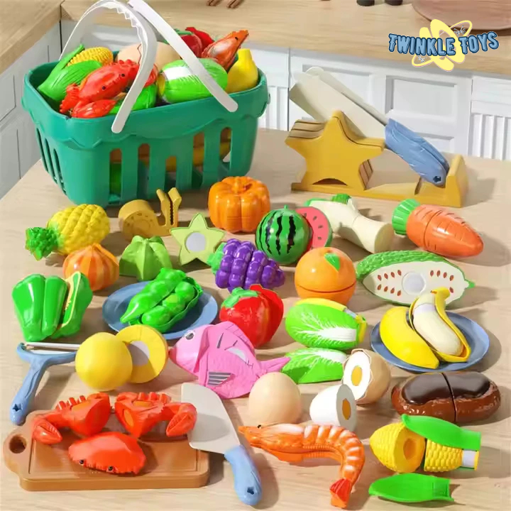 Jual Mainan Potong Buah 27 - 86 pcs Set Mainan Buah-Buahan Dengan ...