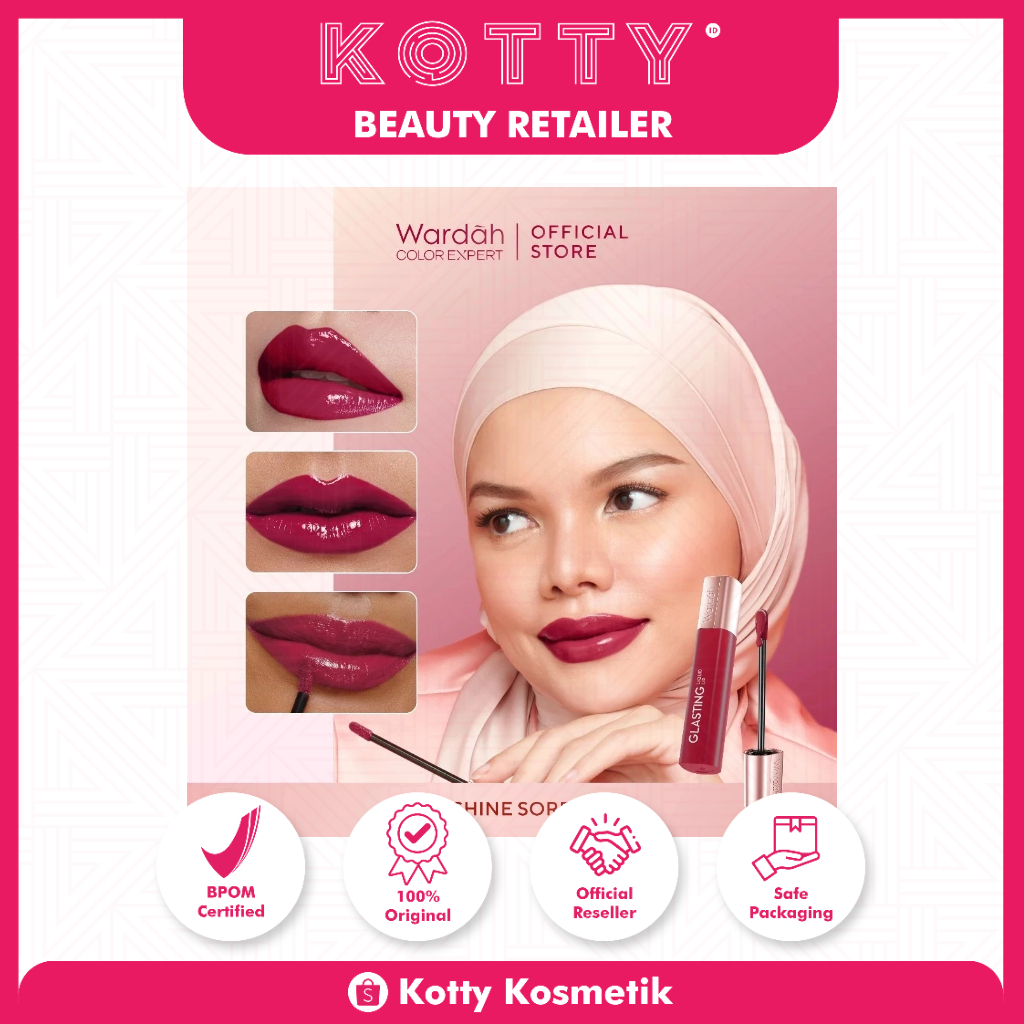 Jual Kotty Kosmetik - FLASH SALE - Wardah Glasting Liquid Lip 12 Shine Sorbet (5801) | Shopee ...