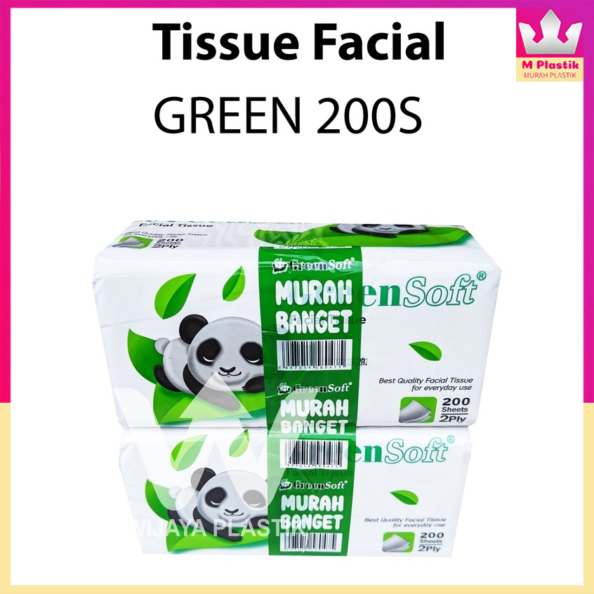 Jual Tissue (FACIAL) [GREEN] banded 200s isi 2 pack | tissu tisu tisue ...