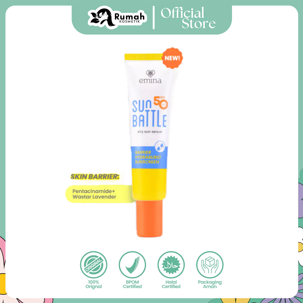 Jual Emina Sun Battle Spf 50 Pa++++ Barrier Hydraburst Sunscreen 30ml | Shopee Indonesia