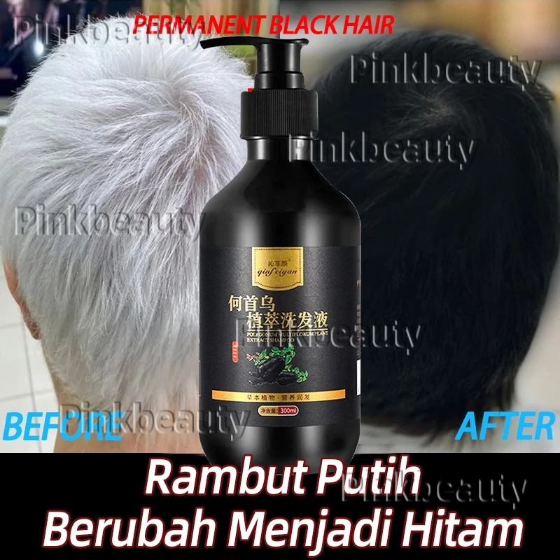 Jual Shampo Penghilang Uban 300ml Rambut putih menjadi rambut hitam ...