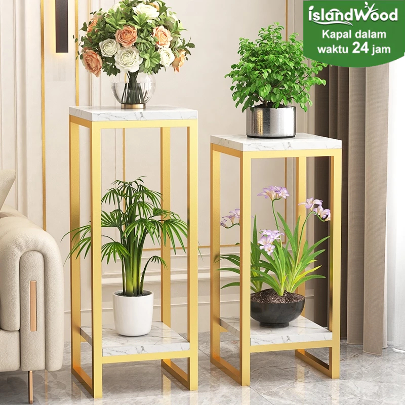 Jual BAMBOO Rak pot bunga berdiri Dudukan bunga Meja samping Meja sofa ...