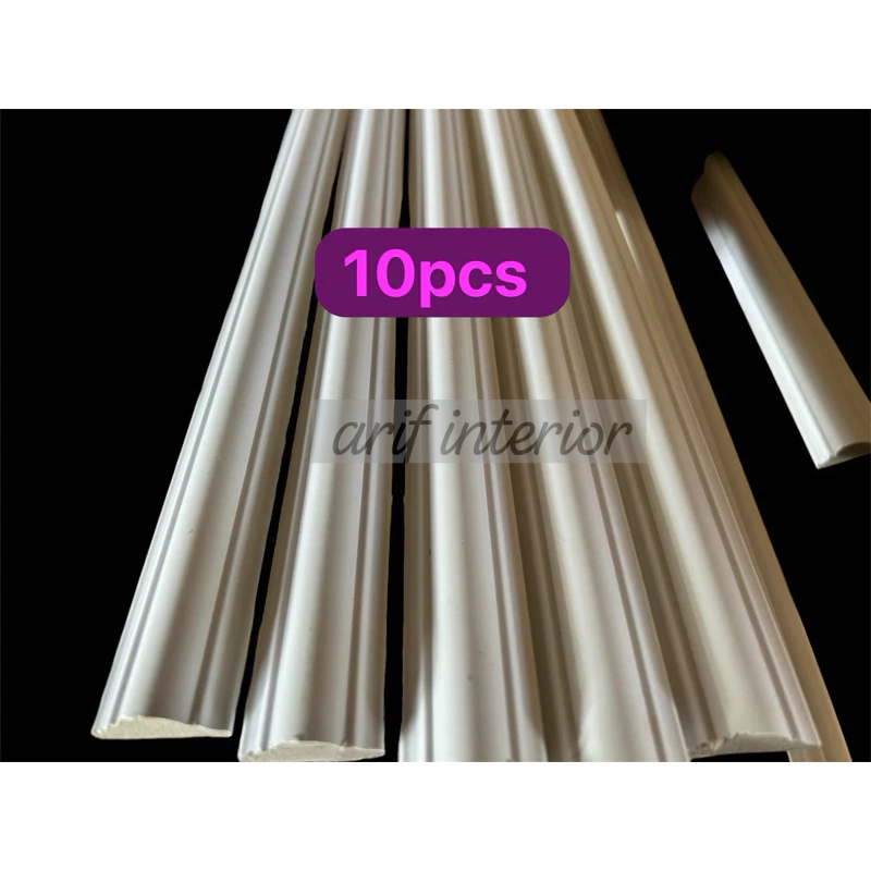 Jual Lis dinding tempel molding 3CM (10PCS) /3 meter dan panjang 2m ...