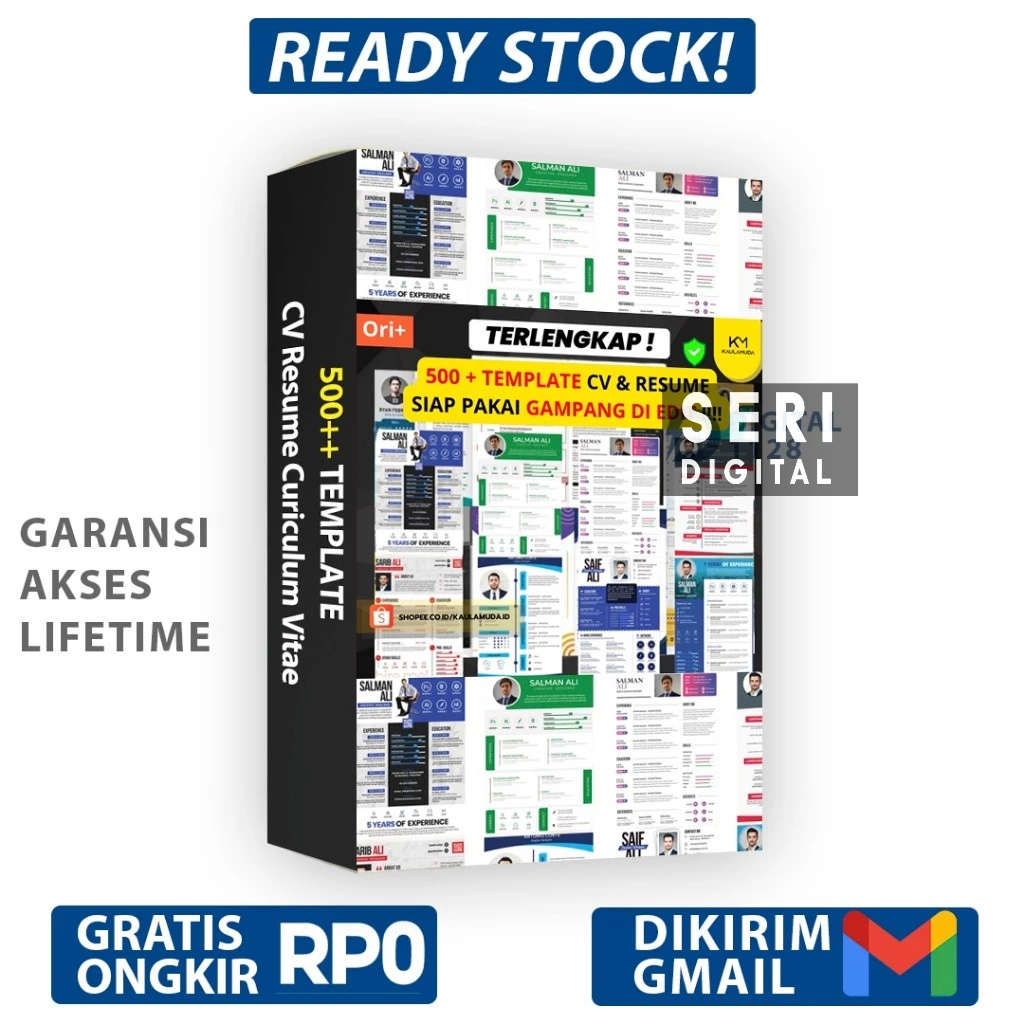 Jual 500+ Template CV & RESUME Premium (New) - CV Resume Curiculum ...
