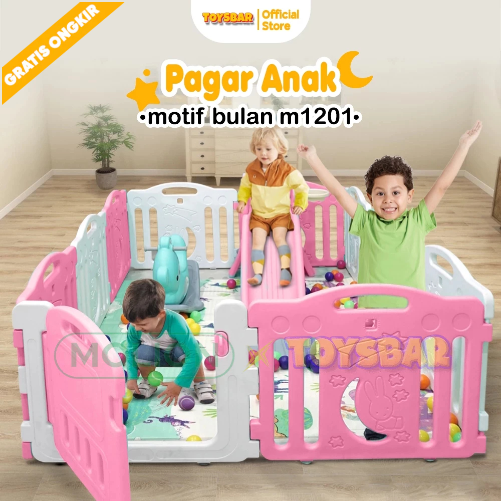 Jual Pagar Bermain Anak Motif Bulan – Playground Baby Fence Premium ...