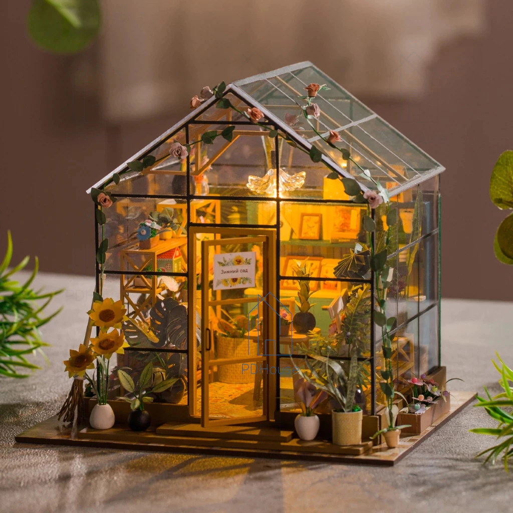 Jual (PDH) DIY HOUSE MINIATURE SUNSHINE FLOWER HOUSE / MINIATUR RUMAH ...