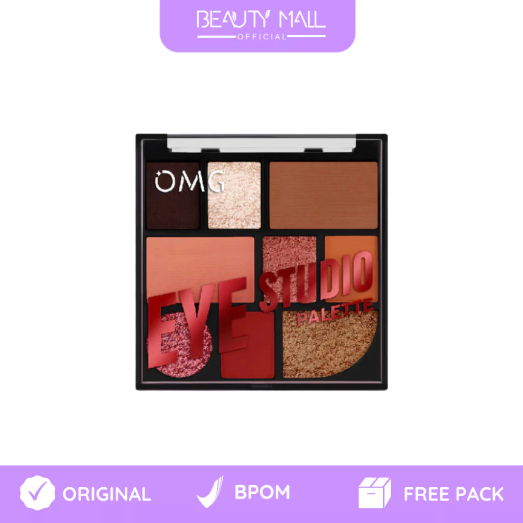Jual OMG OH MY GLAM Eye Studio Palette - 9 Shades Eyeshadow Palette ...