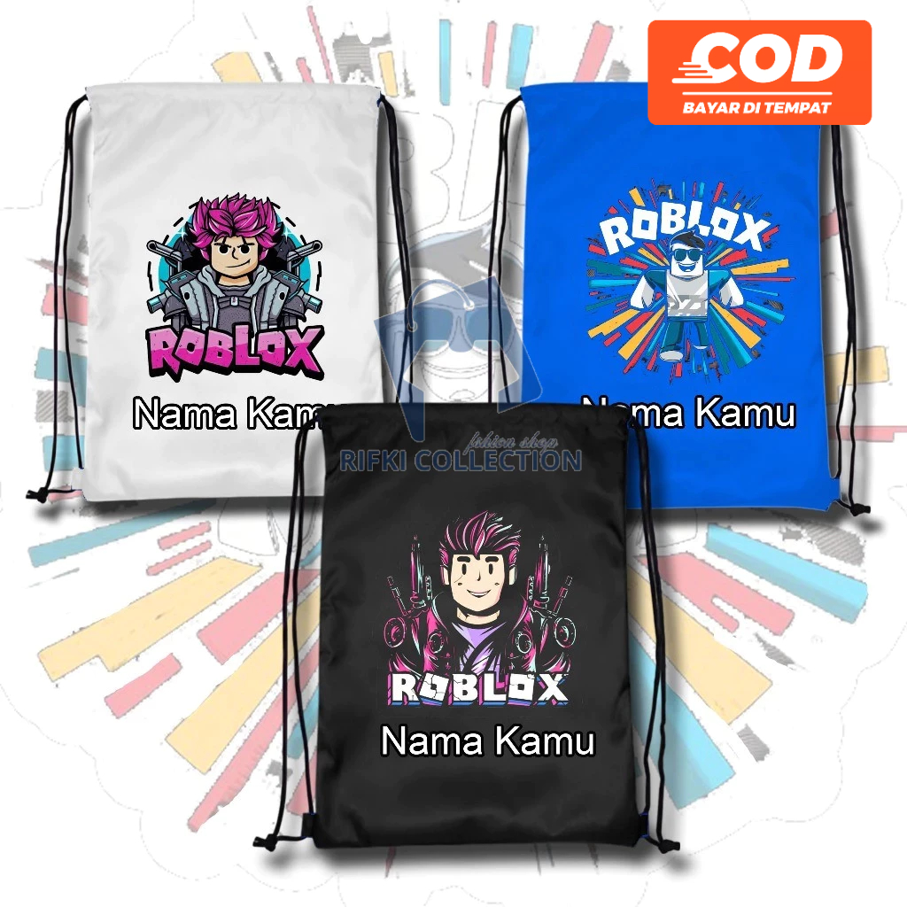 Jual Tas Serut Anak Roblox Keren – Stringbag anak untuk Traveling ...