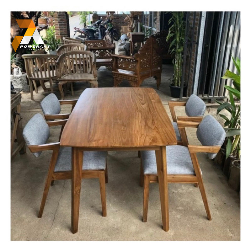 Jual MEJA MAKAN MINIMALIS JATI MEJA MAKAN RETRO KAYU JATI SOLID | Shopee Indonesia