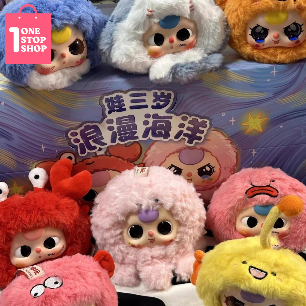Jual Baby Three Romantic Ocean Plush Doll Baby 3 Bag Charm | Shopee ...