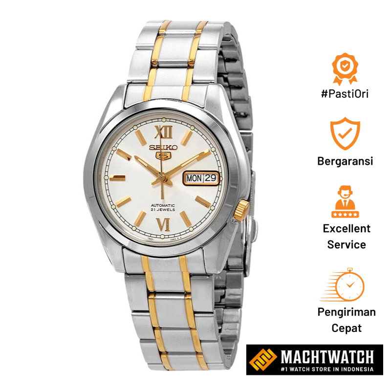 Jual Jam Tangan Pria Seiko 5 Sports SNKL57K1 Automatic White Dial Dual ...