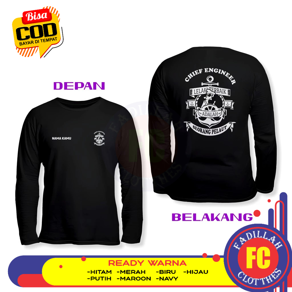 Jual Baju Kaos Pelaut Chief Engineer Lelaki Terbaik Adalah Seorang ...
