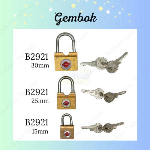 Jual GROSIR!!! 1 Box isi 12 Pcs Gembok Mini Dengan Kunci | Shopee Indonesia