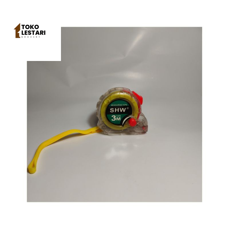 Jual Meteran SHW 3M Transparan / Roll meteran bening Transparan 3 meter ...