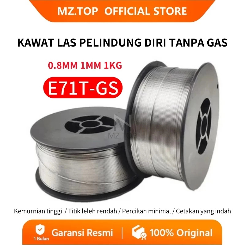 Jual COD - Kawat Las Mig 0.8mm 1mm 1Kg / Flux Core Wire Gasless Kawat Las Tanpa Gas Co2 / E71T ...