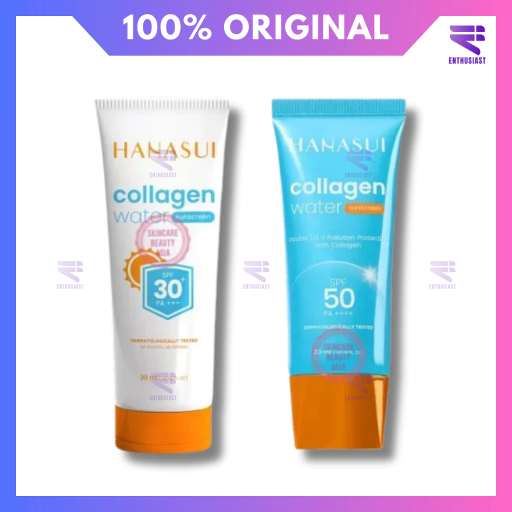 Jual Hanasui Collagen Water Sunscreen SPF 50PA++++ & 30 PA+++ | Shopee ...