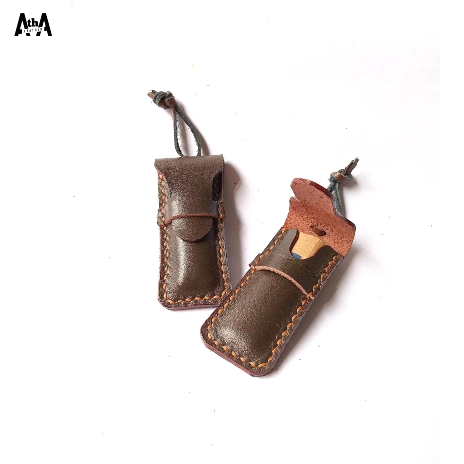 Jual Leather case / tempat usb flashdisk mini dari kulit asli | Shopee ...