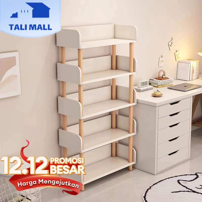 Jual Rak Buku kayu 6 susun Lemari Buku Minimalis Rak Buku Susun ...