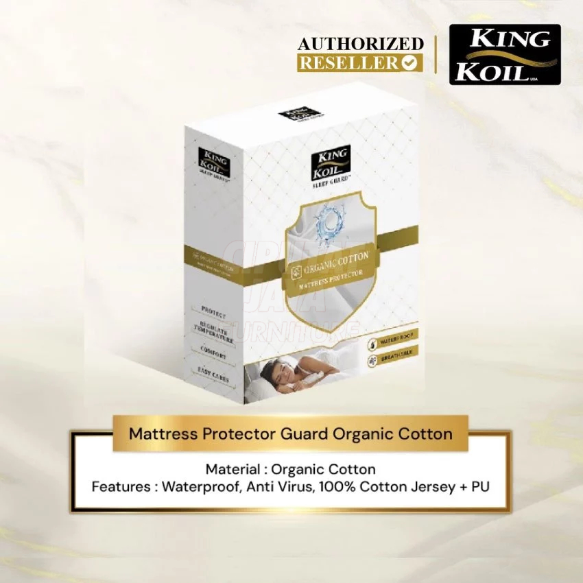 Jual Mattress Protector KingKoil Waterproof SLEEP GUARD ORGANIC COTTON ...