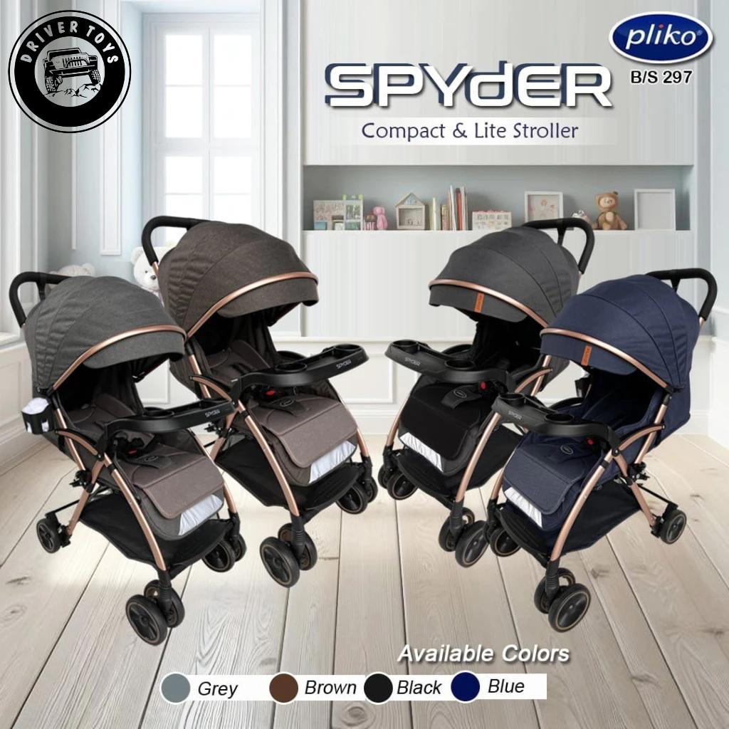 Jual STROLLER ANAK PLIKO 297 SPYDER RANGKA GOLD | Shopee Indonesia
