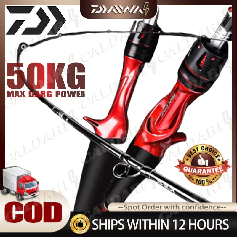 Jual CALDARI Joran Pancing Daiwa Fishing Rod Joran Pancing Carbon Sutet 2 Bagian Tongkat Pancing ...