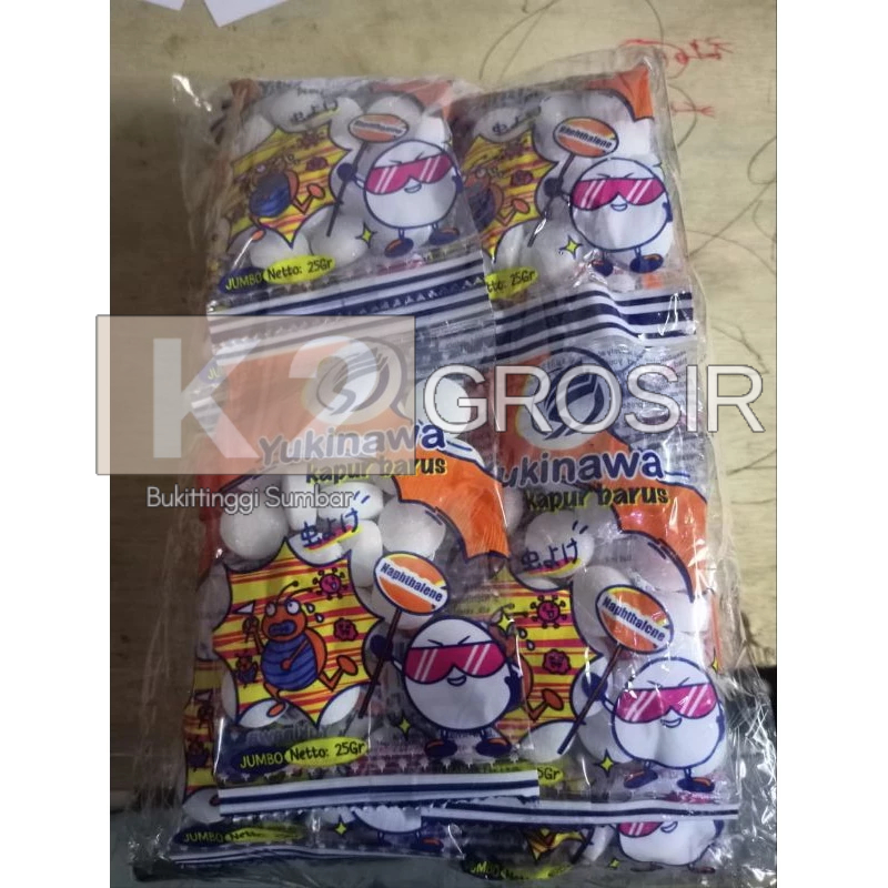Jual 1 Pak / 24 Renteng Kapur Barus Rentengan putih | Shopee Indonesia