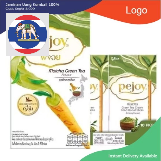 Jual original Biskuit stik pejoy rasa matcha green tea, 36 gr original ...
