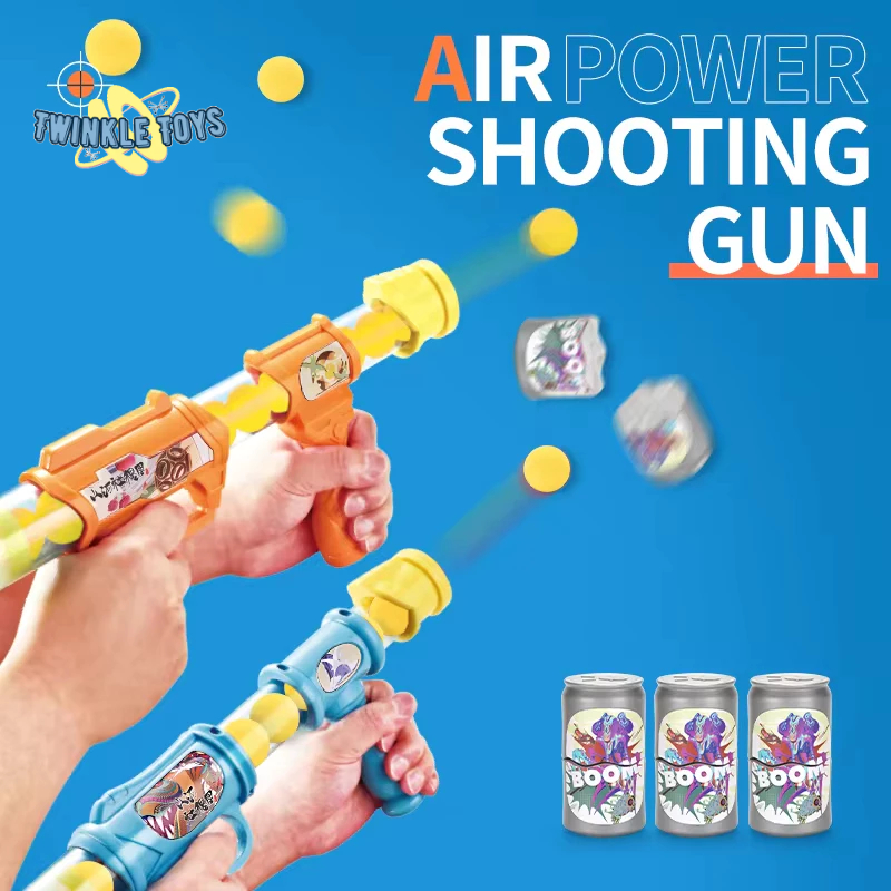 Jual Mainan Pistol bertenaga udara air shooting gun soft bullet ...