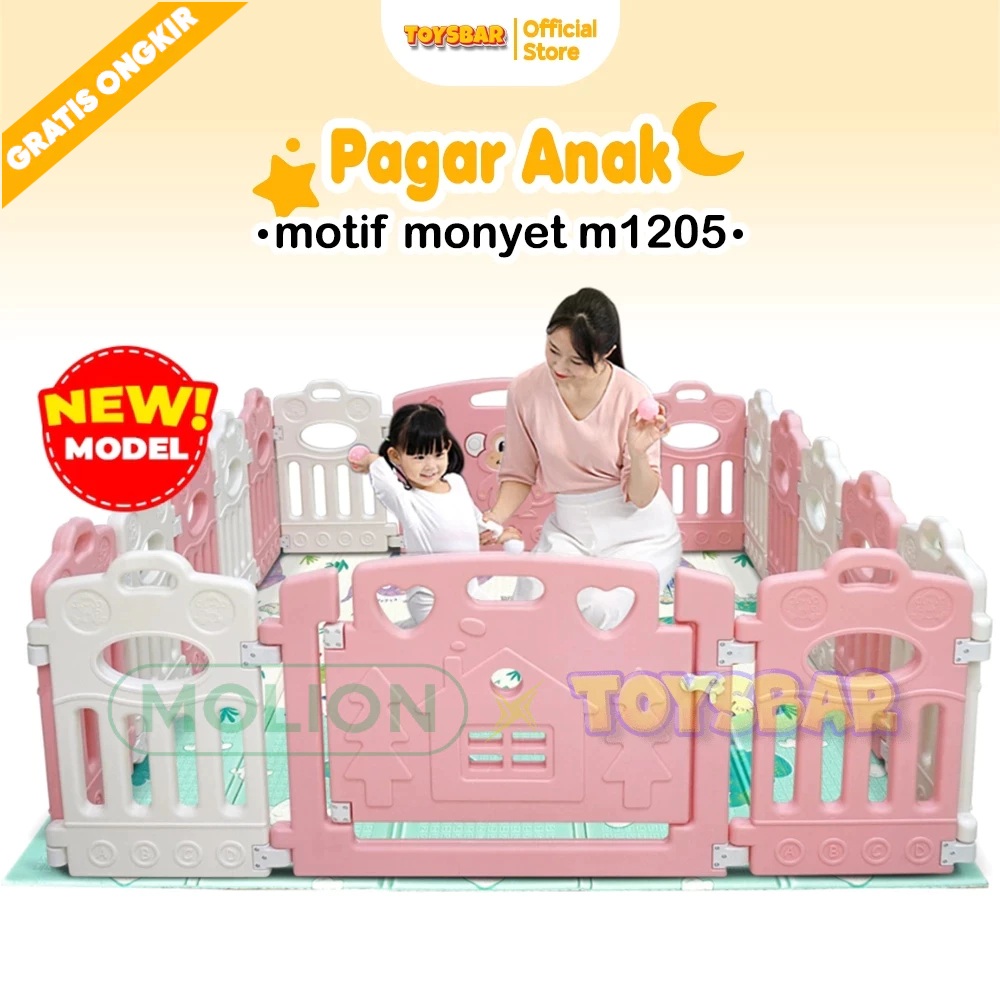 Jual Pagar Bayi Motif Monyet HDPE – Pagar Mainan Anak Ukuran S, M, L ...
