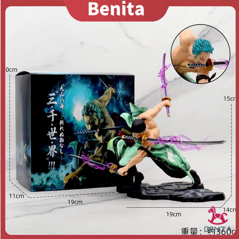 Jual 【24H COD】Figur Aksi Zoro Santo Asli 100% Anime One Piece Karakter ...